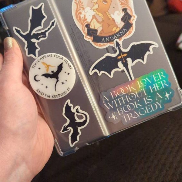 Book Lover Fantasy Sticker / Holographic / Romantasy / Bookish Sticker ...