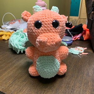 Dexter the Dragon Plushie Crochet Pattern - Etsy