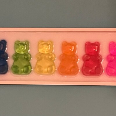 Extra Large Rainbow Resin Gummy Bears, 3D Pop Art Wall Art, Nursery ...