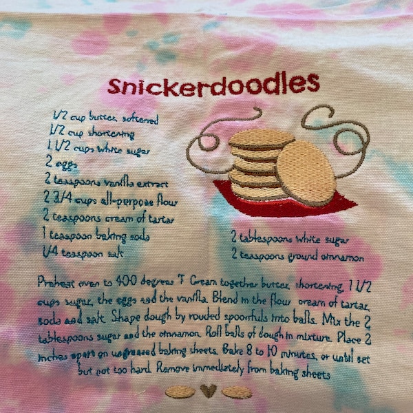 Dessert Recipes Embroidery Designs, 15 Included, Machine Embroidery ...