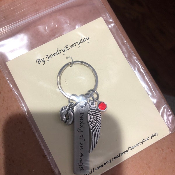 Baby Angel Keychain, Mommy's Keychain, Daddy's Keychain, Father's ...