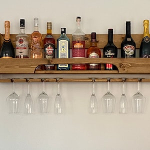 Floating Home Bar, Drinks Shelf, Gin Rack, Cocktail Display Cabinet ...