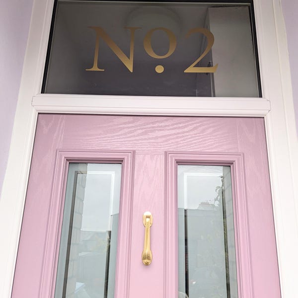 Superior Chrome Gold Door Numbers Transom Classic House Door Number ...