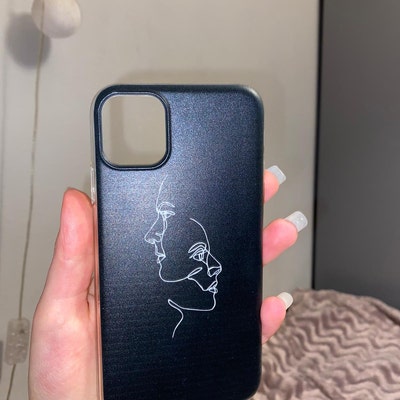 Line Art Phone Case Minimalistic Art Cover Fit for iPhone 15 Pro Max ...