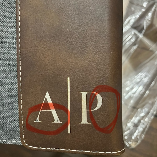 Custom Monogram Checkbook Cover, Personalized Checkbook Holder, Custom ...