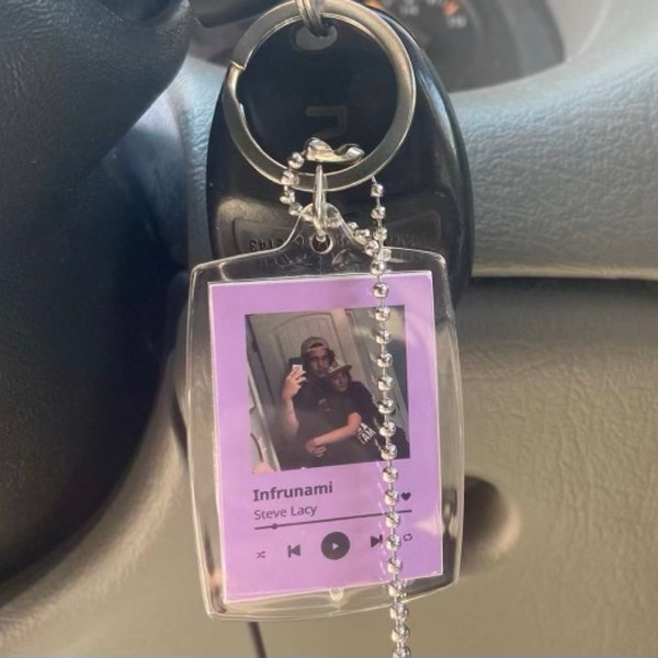 Personalized Song Keychain, Custom Music Keychain, Custom Anniversary ...