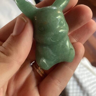 Hand Carved Blue Opal Pikachu Pokemon Crystal Statue - Etsy