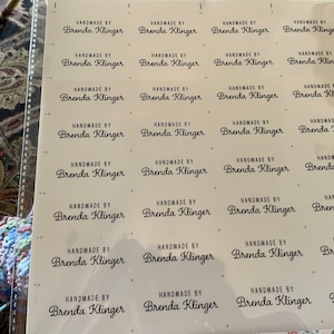 Fabric Name Tags 30x Cotton Name Labels Two Line - Etsy