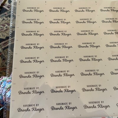Fabric Name Tags 30x Cotton Name Labels Two Line - Etsy