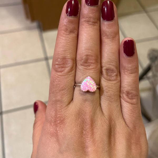 Oval Pink Conch Shell Ring/sterling Silver Queen Conch Shell Ring/conch ...