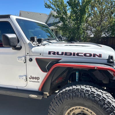 Black on Black Topographical Map Fender Vent Premium Wrap Decal for ...