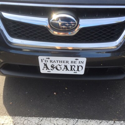 Asgard Car Tag Thor and Loki License Plate - Etsy