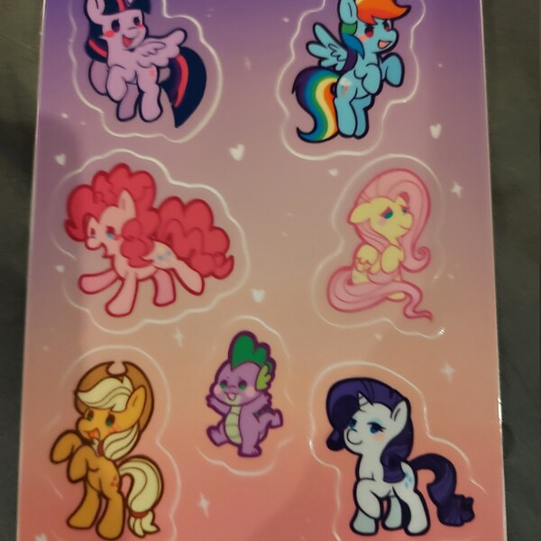 My Little Pony Sticker Page - Etsy