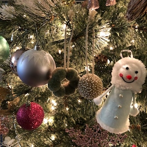 Sprinkle Mochi Donut Pom Pom Christmas Ornament | Etsy