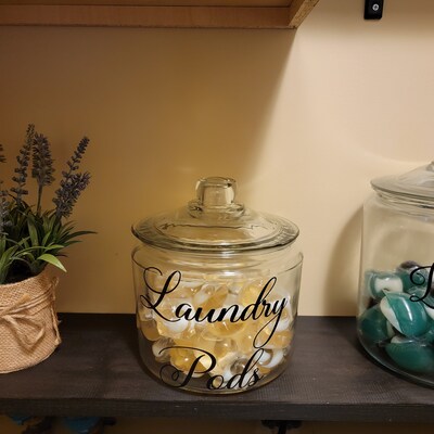 Laundry Pods Label Decal / Laundry Room Decor / Laundry Detergent Label ...