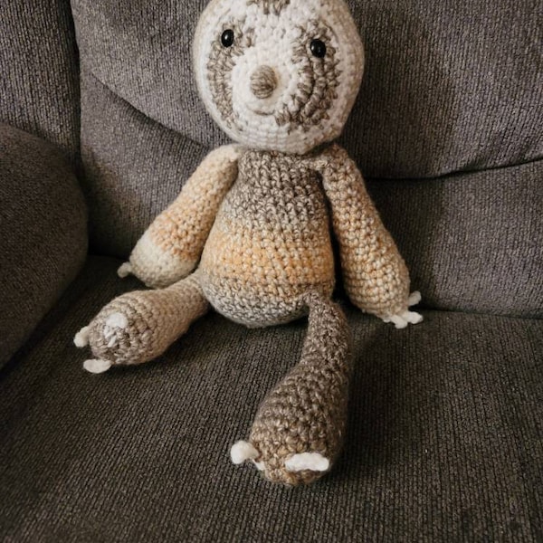 Winston the Sloth - Low Sew Crochet Pattern / Amigurumi PDF File - Etsy