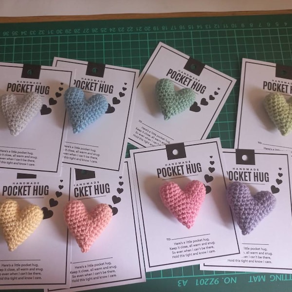 PRINTABLE Pocket Hug Tags - Digital PDF - DIY Packaging, Backing and ...
