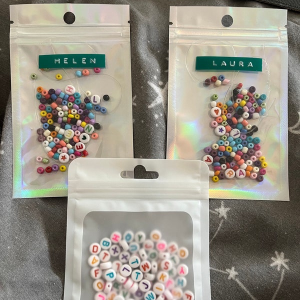Make Your Own Bracelet Kit Personalised Party Bag Favour Gold Jewellery ...