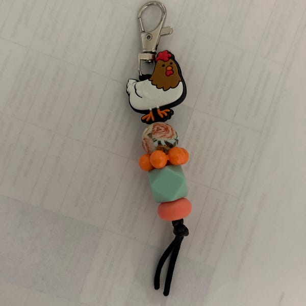 Pig Ink Pen // Silicone & Acrylic Beads Beaded Ink Pen // Many Options ...