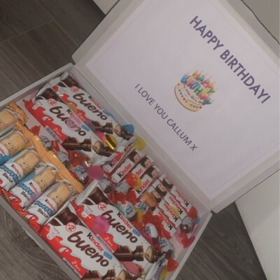 LARGE Kinder Chocolate Hamper Selection Box Kinder Bueno - Etsy