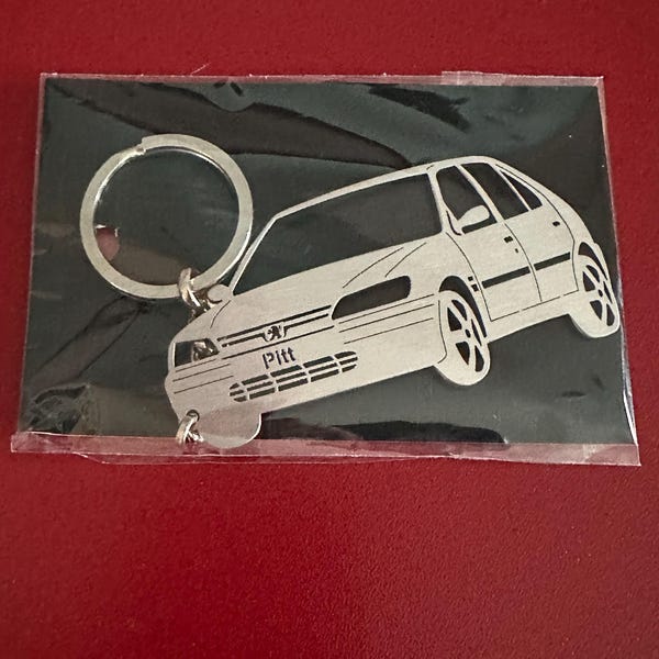 Custom car keychain for Renault Clio sport, stainless steel key ring ...