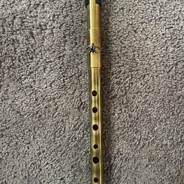 Tunable Whistle in High D | Handmade Penny Whistle Made of Brass ...