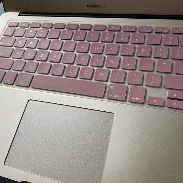 Pink Silicone Keyboard Cover, Tech Accessory, MacBook Pro Keyboard ...