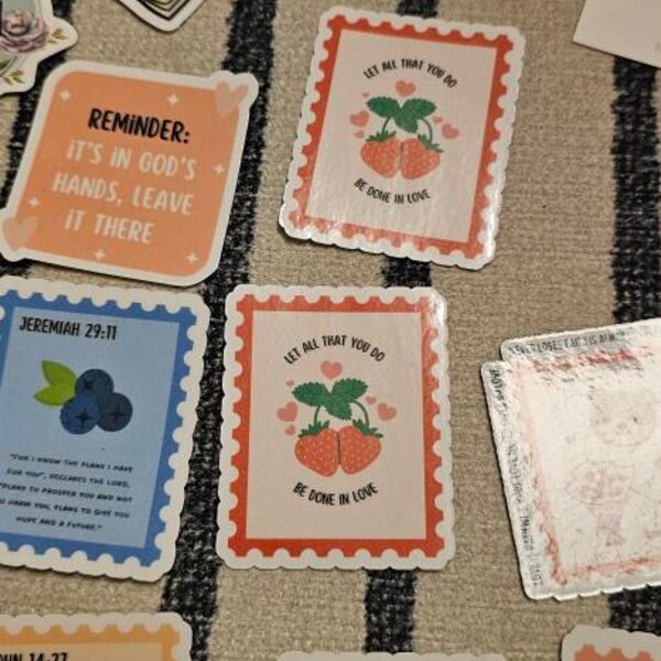 1 Corinthians 16:14 Stamp Sticker | Christian Stickers | Bible Stickers ...