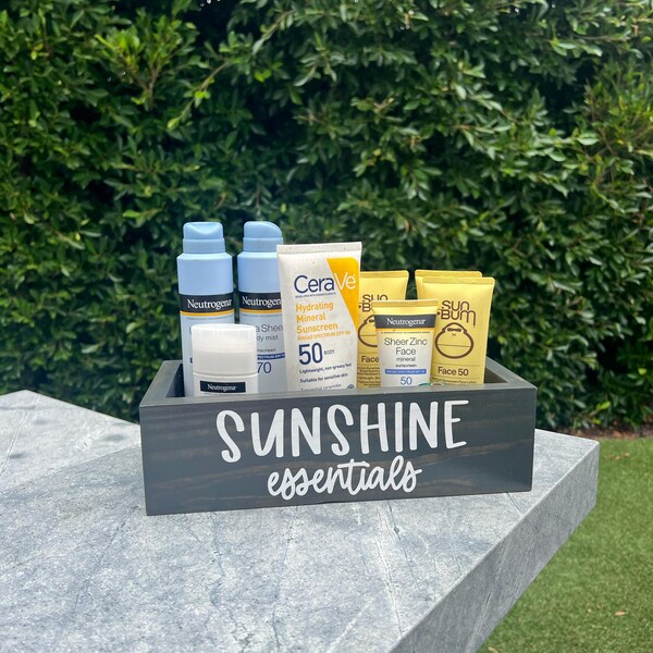 Customizable Patio Storage Box, Outdoor Sunscreen or Bug Spray Storage ...