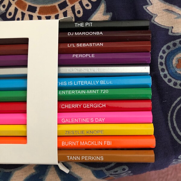 Colorful Language Colored Pencil Set for Adult Fans of Bad Words Set of ...