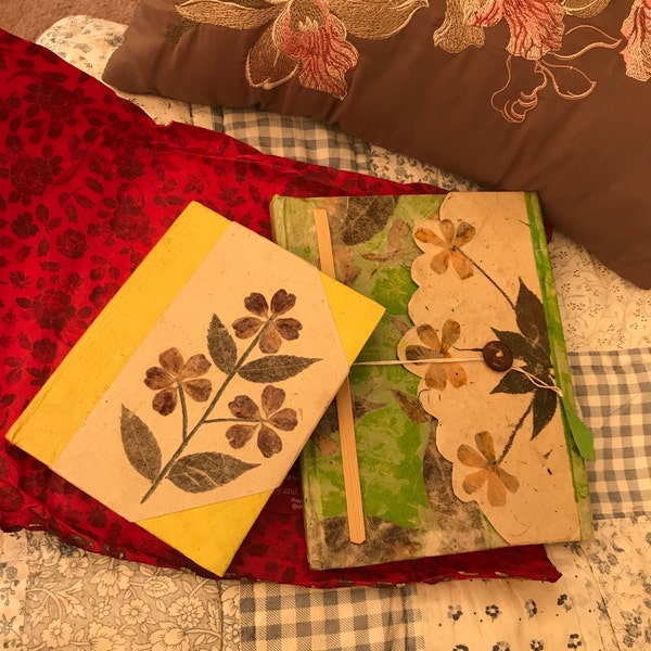 Handmade Floral Journal | Beautiful Notebook | Handmade Paper Notebook ...
