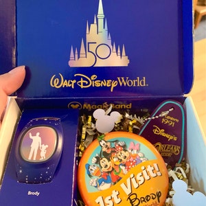 Custom Walt Disney World Button 1st Visit Add Your Own Text I'm ...