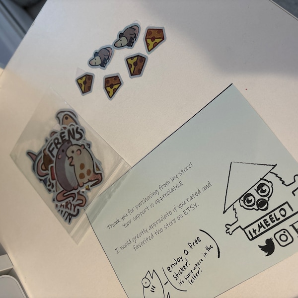 RAT Stickers | Waterproof Holographic Stickers, Rat Sticker, Derpy ...