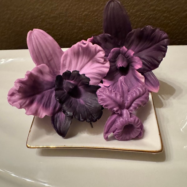 Orchid Diffuser Lavendar Cattleya Design Ceramic Stone Home Fragrance ...