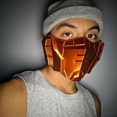Anime Battle Mech Cosplay Mask Made in US Fast Shipping 3D Printed ...