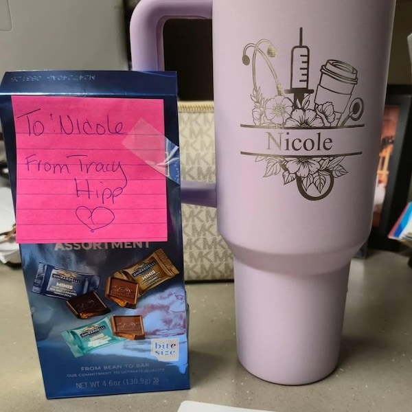 Personalized Stanley 40oz Cup, Custom Valentine's Day Gift, Monogrammed ...