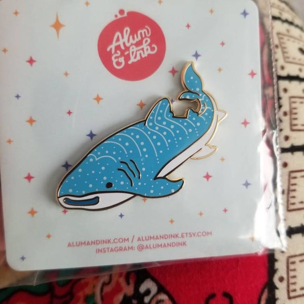 Happy Whale Shark Enamel Pin - Etsy