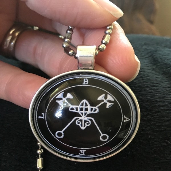 1 BAEL, BAAL Demon Seal Pendant, Goetia Sigil Necklace, Lemegeton ...