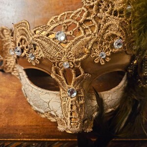 Copper Steampunk Masquerade Mask, One Eye Mask, Steampunk Ogre, Phantom ...
