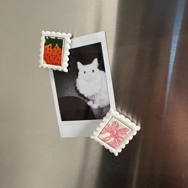 Assorted Stamp Magnets (set of 4) - Etsy