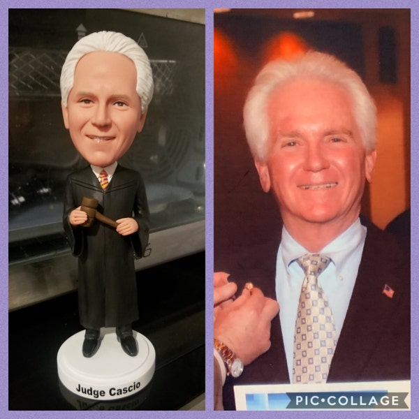 Custom Judge Bobblehead, Personalized Judge Bobbleheads Male, Custom ...