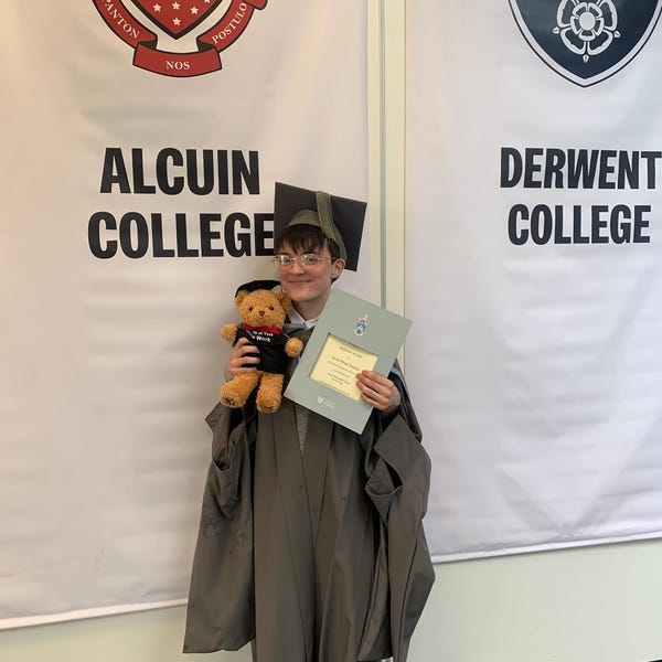 Graduation Teddy Bear With Custom School Badge + Degree Title, Plush ...