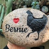 Chicken Pet Memorial Stone, 5”/6" Only, Hen, Rooster, Silkie, Outdoor ...