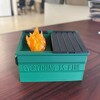 Flickering LED Dumpster Fire - Etsy