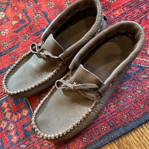 Buffalo Hide Moccasins Hand Stitched - Etsy