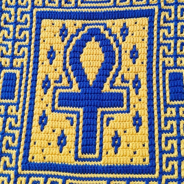 Milagros Throw Mosaic Crochet Pattern - Etsy