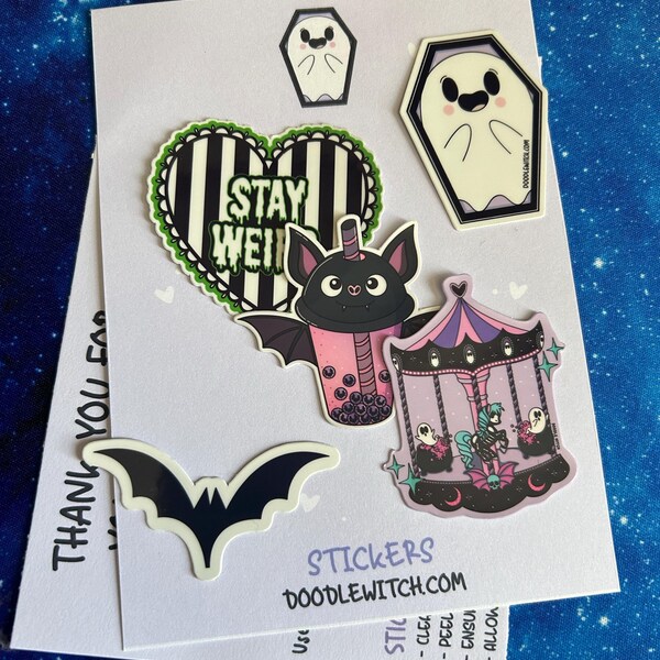 Spooky Pastel Goth Carousel Sticker - Etsy