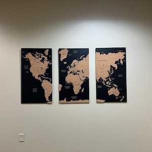 Wood Map of United States Large Wooden Wall Art US Map - Etsy