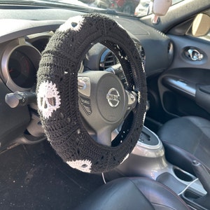Black Glow-in-the-dark Skull Steering Wheel Cover custom - Etsy