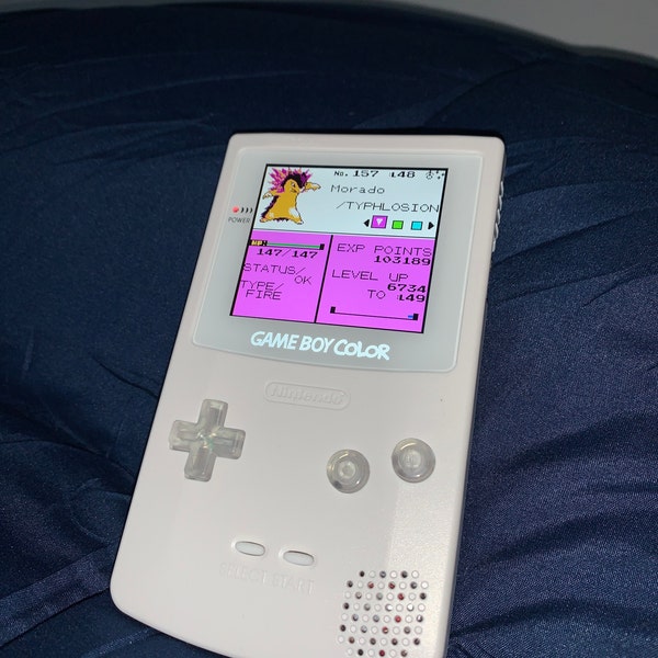 Custom UV Printed Gameboy Color Q5 IPS Backlit LCD Mod. New Speaker ...